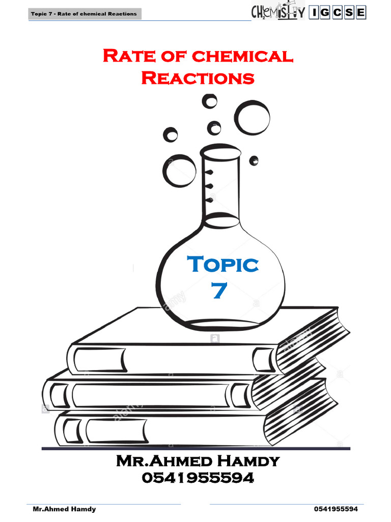 7 - Topic 7 - Rate of Chemical Reactions | PDF | Chemical Reactions ...