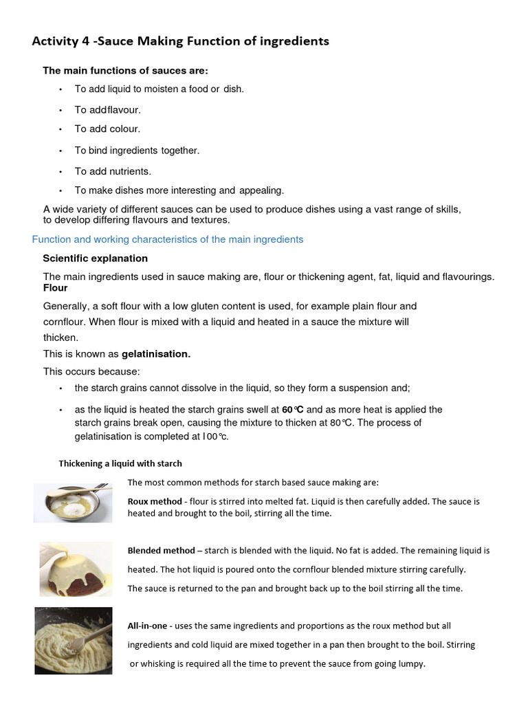 9.1-Food-Gelatinisation- | PDF | Starch | Flour