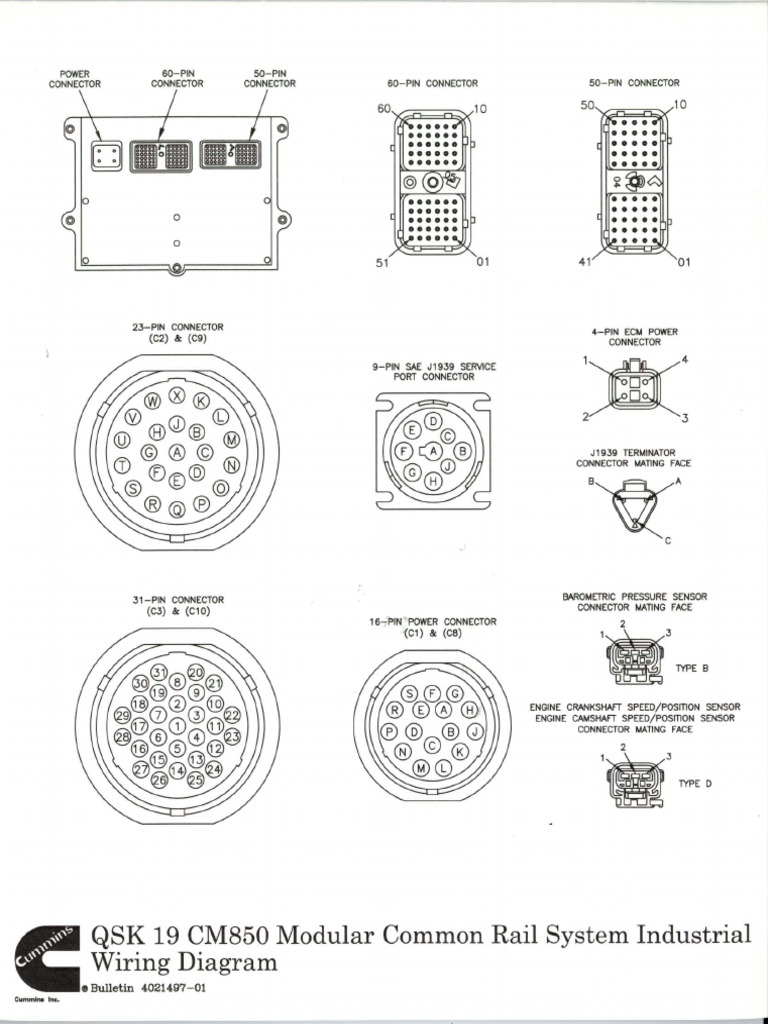 QSK19 CM850 MCRS Wiring Diagram | PDF | Electrical Engineering ...