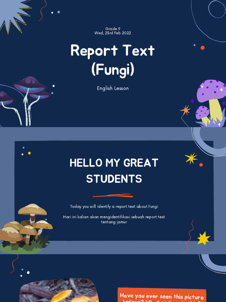 Report Text | PDF | Fungus | Biology
