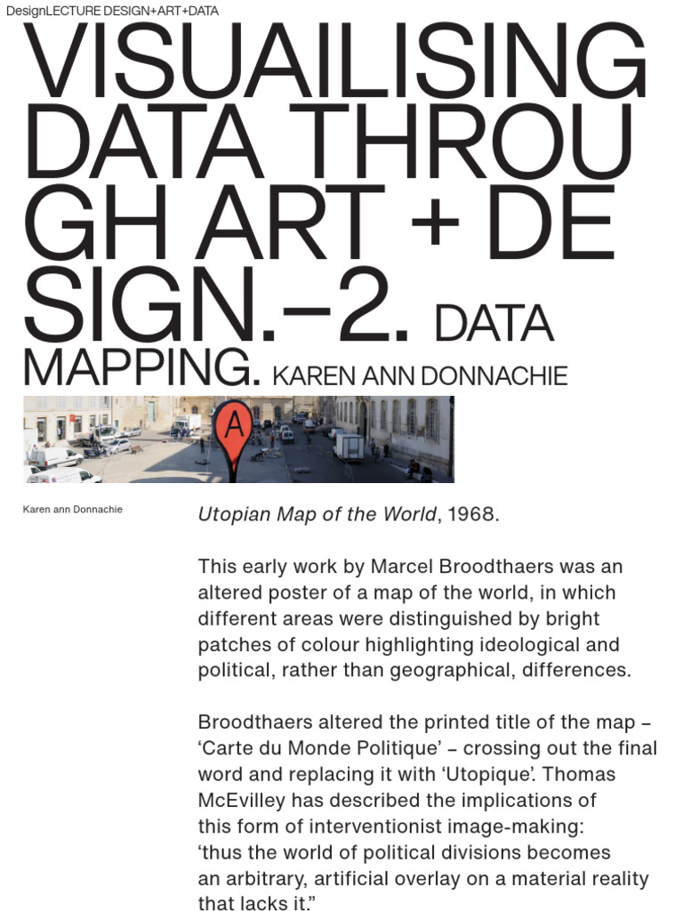 DesignART+DATA Visualising Data Through Art+Design 2 | PDF | Map | Geographical Technology