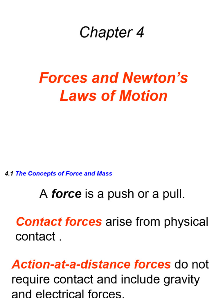 Chapter 4 Physics | PDF