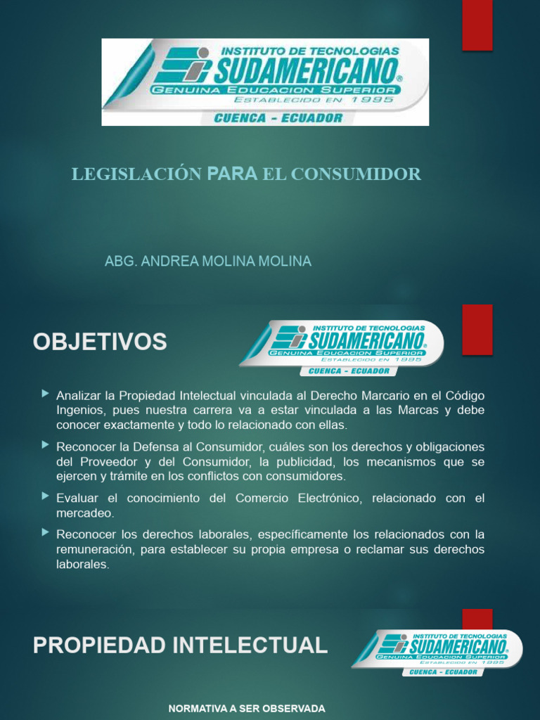 Presentación para El Consumidor | PDF | Derechos de autor | Propiedad ...