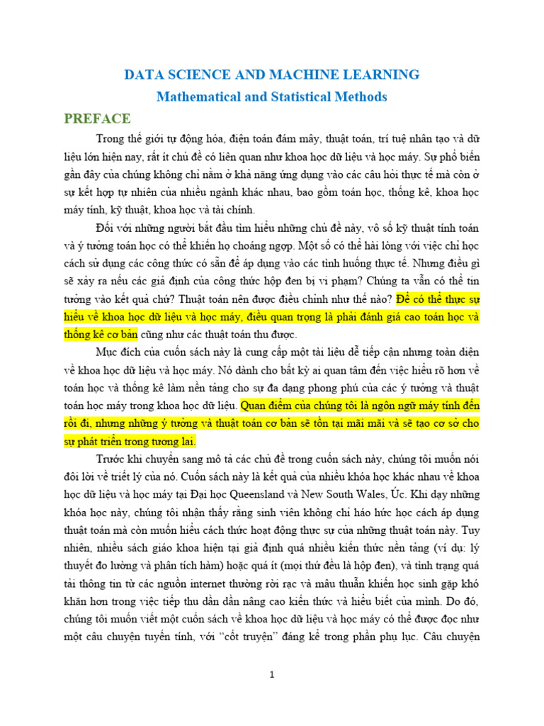 Data Science and Machine Learning | PDF