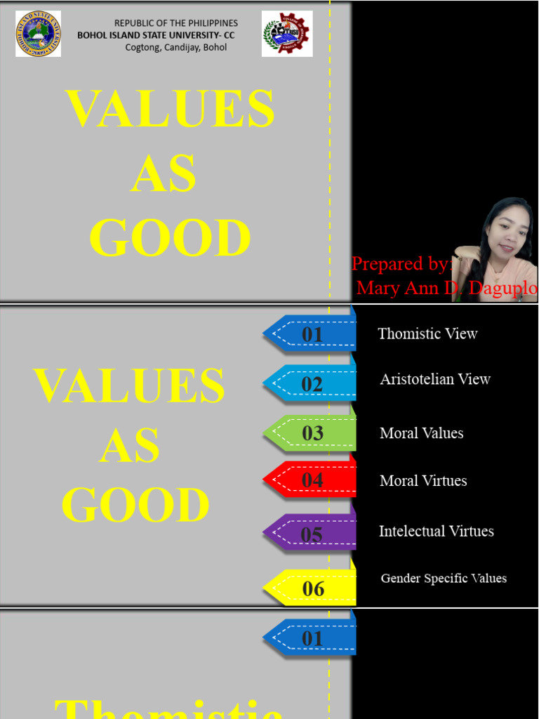 Values As Good (Report) | PDF | Thomism | Virtue