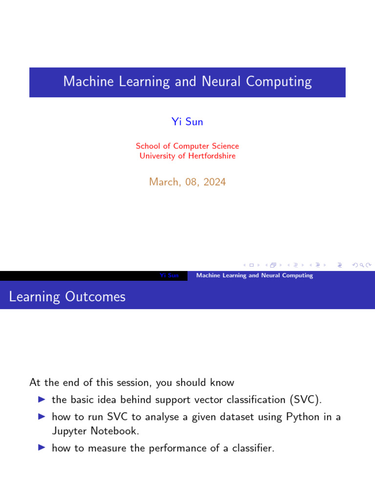 6COM1044 2023 2024 SVM Classification | PDF | Support Vector Machine ...