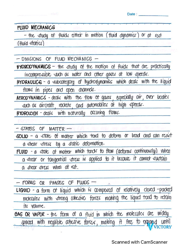 Fluid Mechanics | PDF