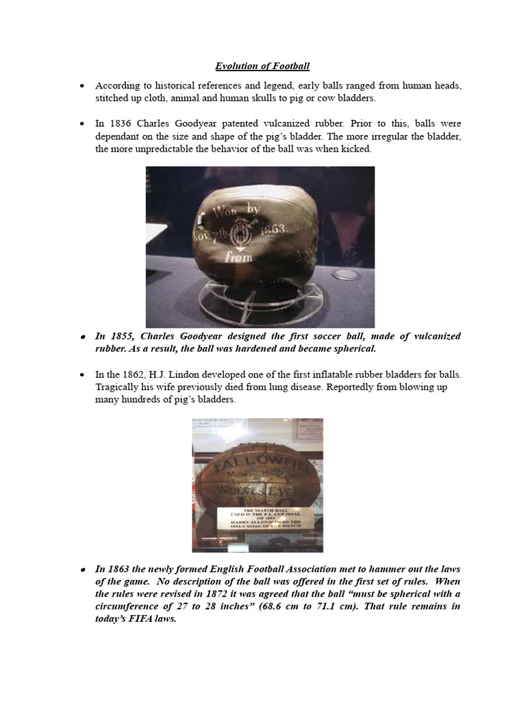Evolution of Football | PDF