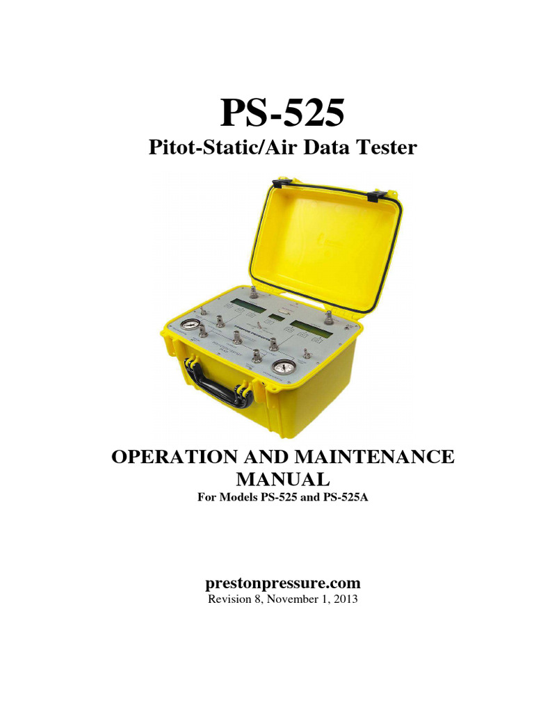 PS-525 Manual Rev8-1 | PDF