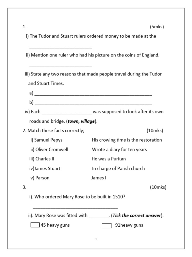 Final History Yr 5 End Term 2 | PDF | Francis Drake | House Of Tudor