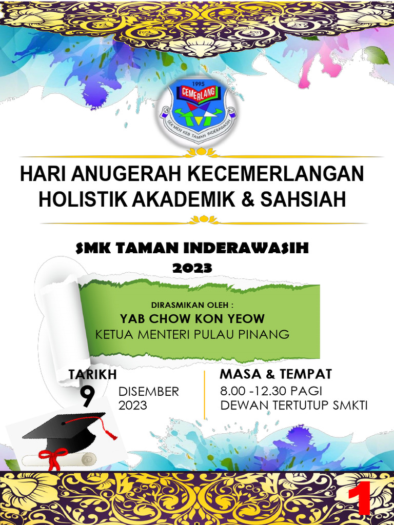 Buku Program Hari Anugerah Kecemerlangan 2023 | PDF
