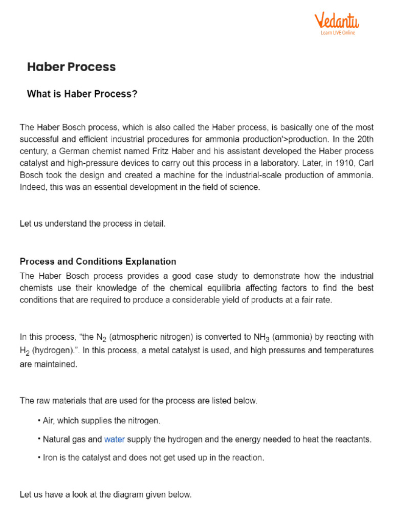 Haber Process | PDF