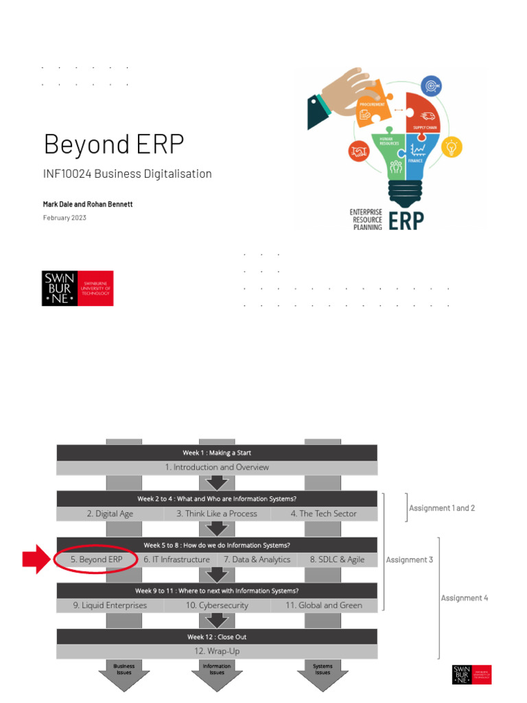 Inf10024 2023 L5 Erp | PDF | Enterprise Resource Planning | Cloud Computing