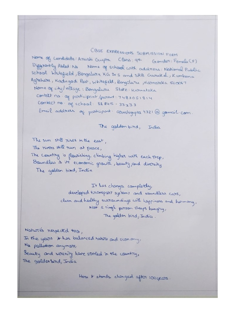 CBSE EXPRESSIONS_POEM | PDF