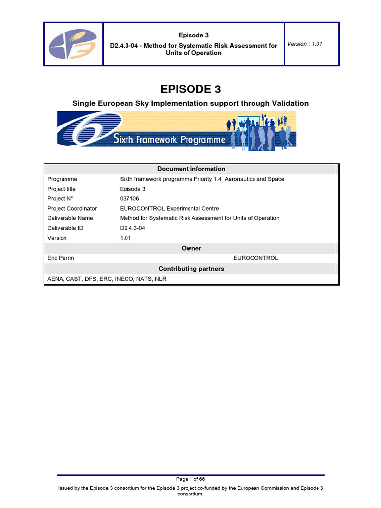 E3 WP2 D2.4.3 04 TEC V1.01 Method For Systemic Risk Assessment | PDF ...