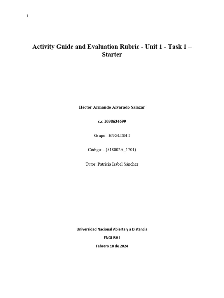 Guía Number One | PDF