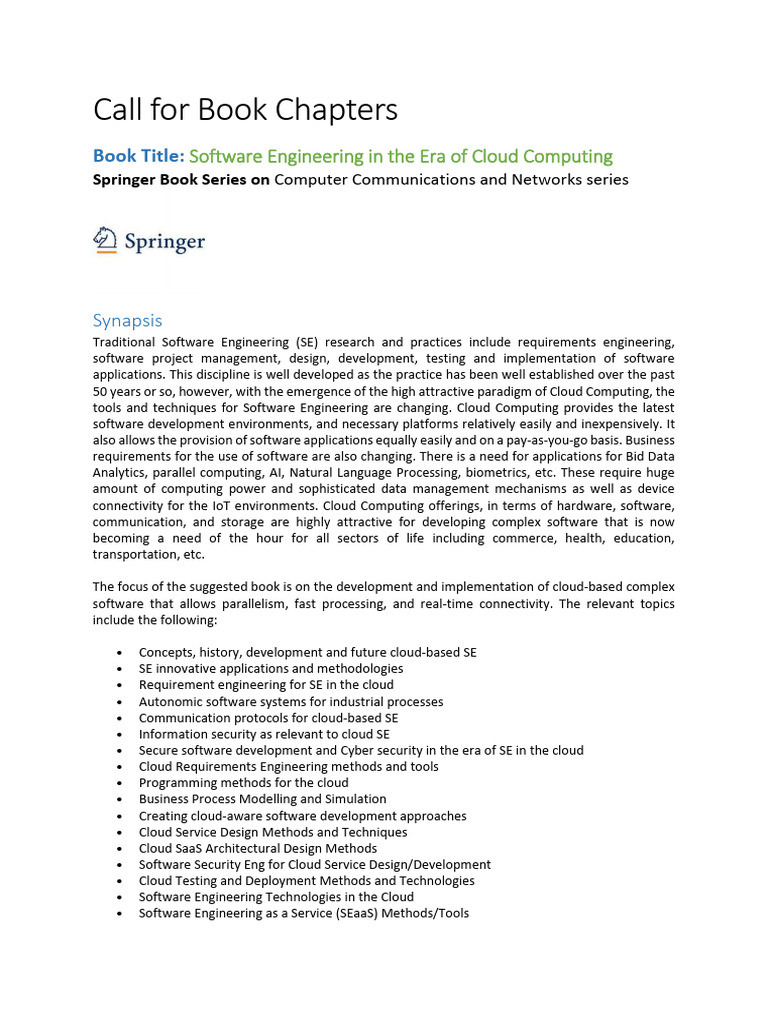 Software Engineering in The Era of Cloud | PDF | Cloud Computing | Computing