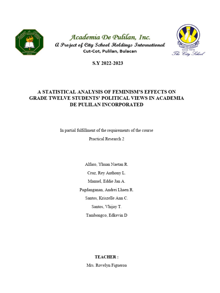 Ang Ganda Ko Kasi Ako Si Eddie | PDF | Feminism | Gender Studies