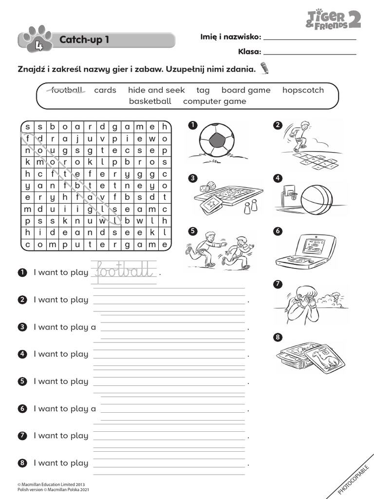 Tiger&Friends 2 - TRF - Unit 4 - Catch-Up 1 | PDF