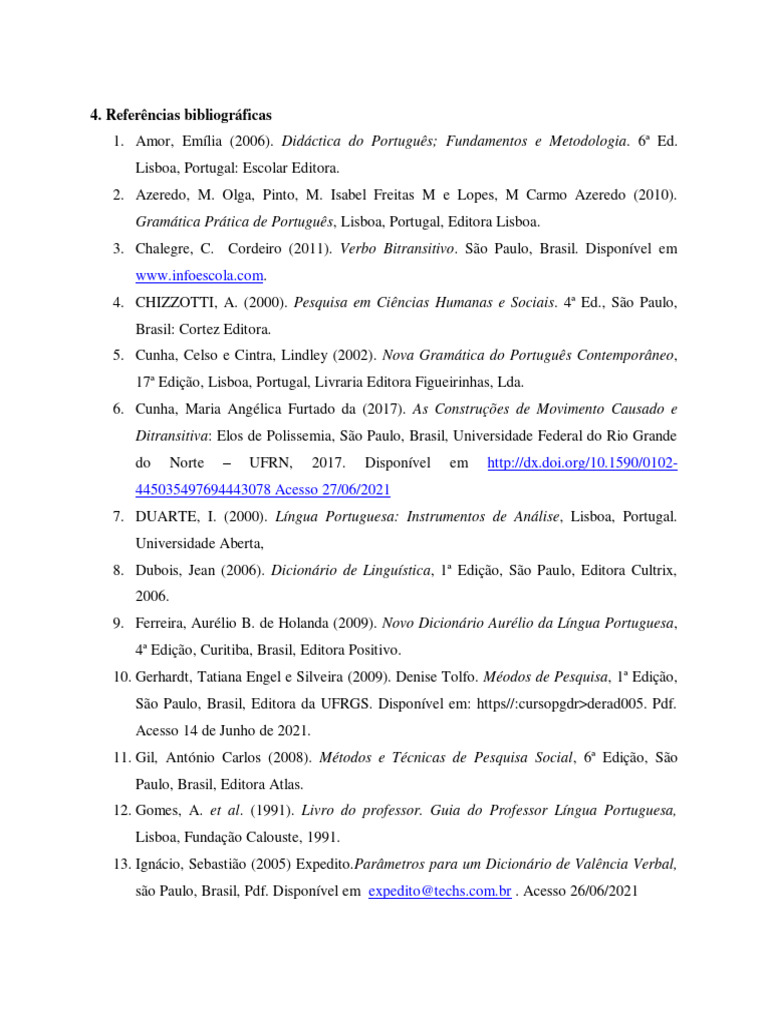 Referencias Bibliograficas | PDF | Portugal | Science