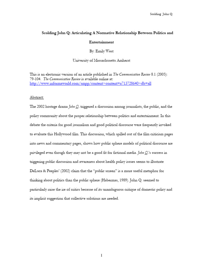 Fulltext | PDF | Public Sphere