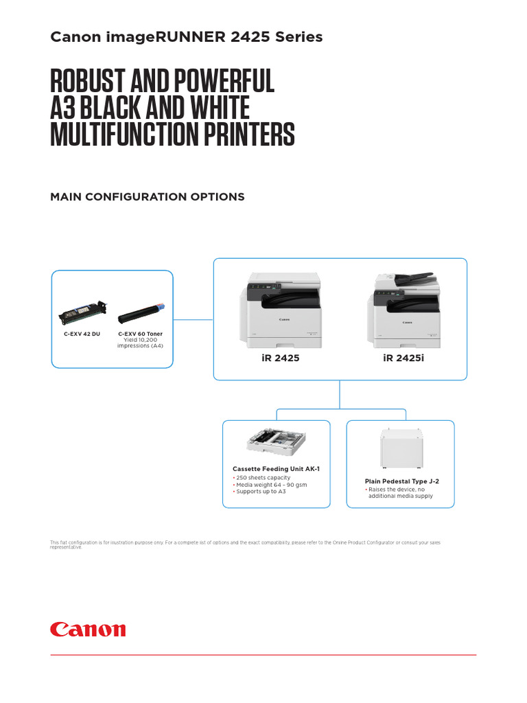 Canon imageRUNNER 2425i | Download Free PDF | Image Scanner | Computer ...