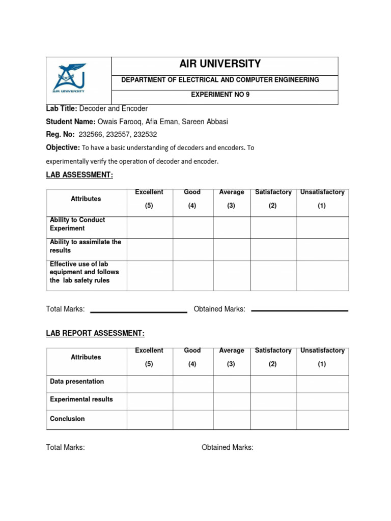 Lab Report Encoders and Decoders | PDF | Data Compression | Digital ...
