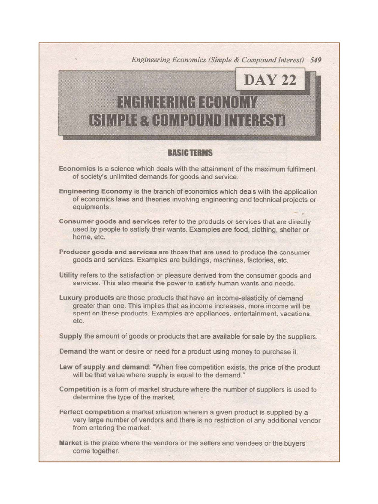 ENGINEERING ECONOMY Reviewer | PDF