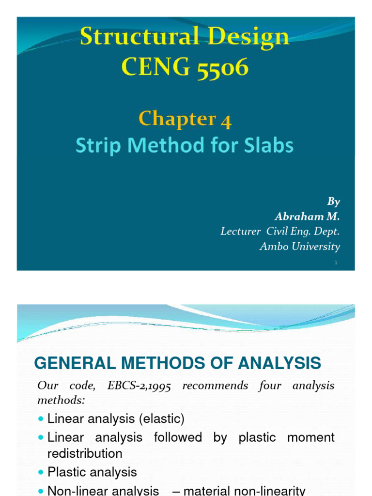 Chapter 4 Strip Method | PDF | Yield (Engineering) | Beam (Structure)