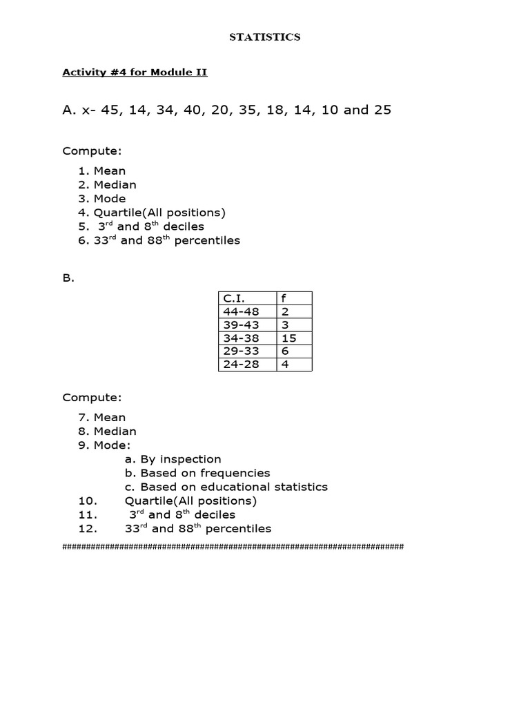 STAT (Assignment #4) Central | PDF