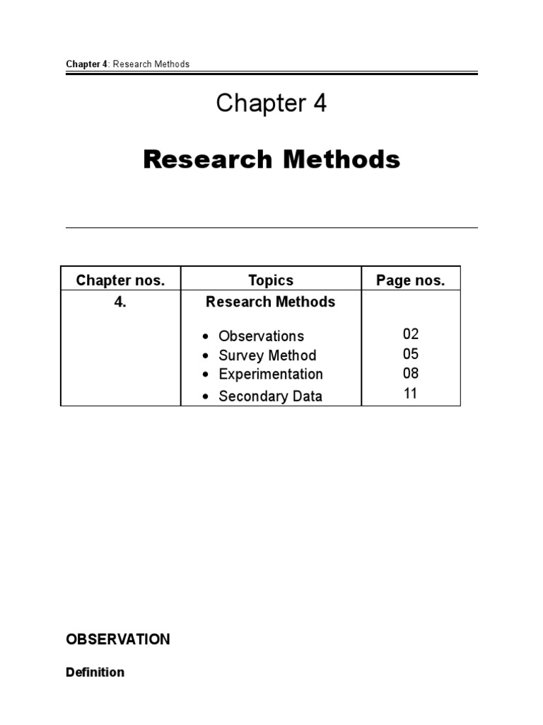 Research Methods | PDF | Experiment | Survey Methodology