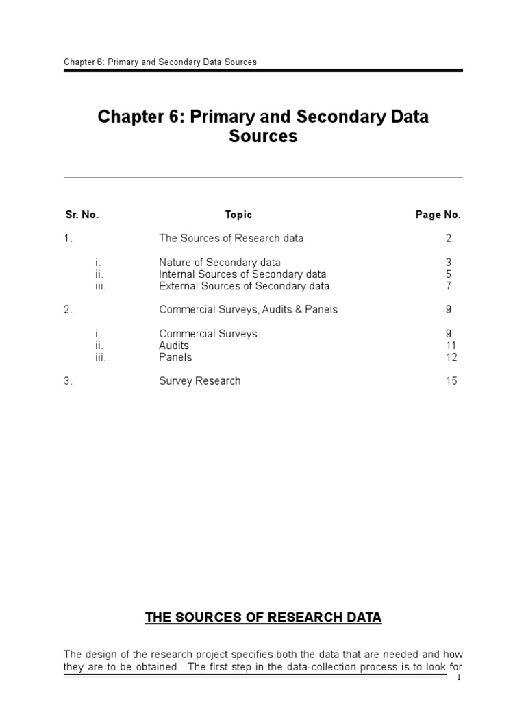 Primary and Secondary Data in Marketing | PDF | Survey Methodology | Retail