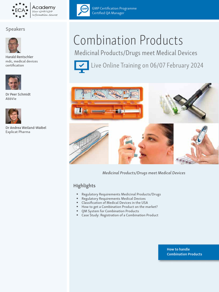 ECA-Combination-Products-2024-Live-Online-Training | PDF | Medical ...