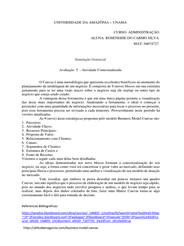 Avaliação On-Line 5 (AOL 5) - Atividade Contextualizada | PDF ...