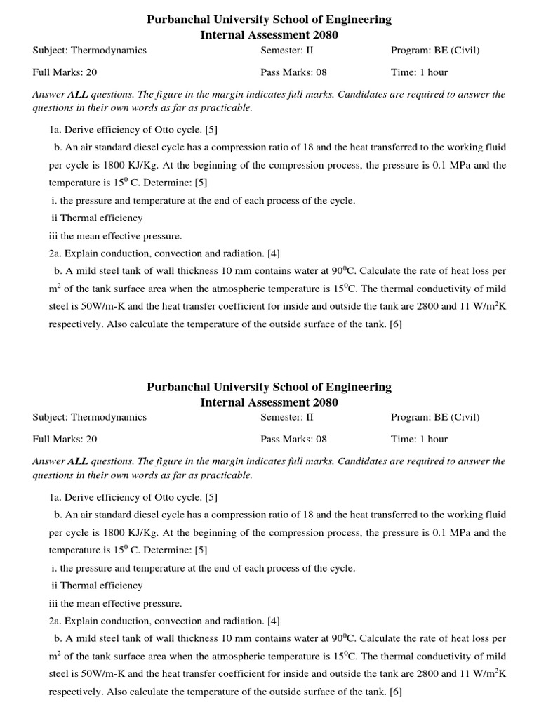 Thermodynamics - Civil II | PDF | Heat Transfer | Heat