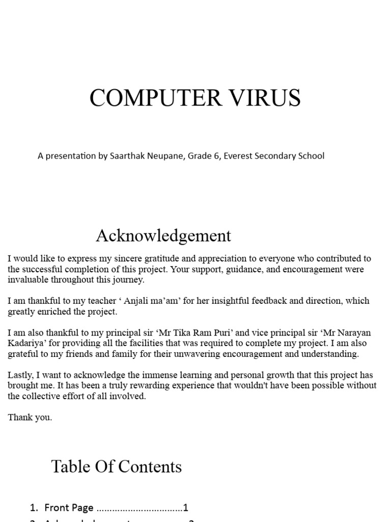 Computer Virus | PDF | Computer Virus | Software