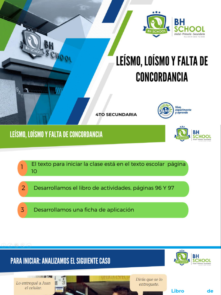 Ejemplos de Leísmo y Loísmo | PDF