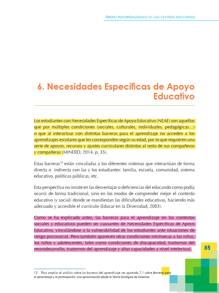 Clasificacion de las NEAE | PDF | Discapacidad intelectual | Espectro ... Clasificacion de las NEAE | PDF | Discapacidad intelectual | Espectro ...
