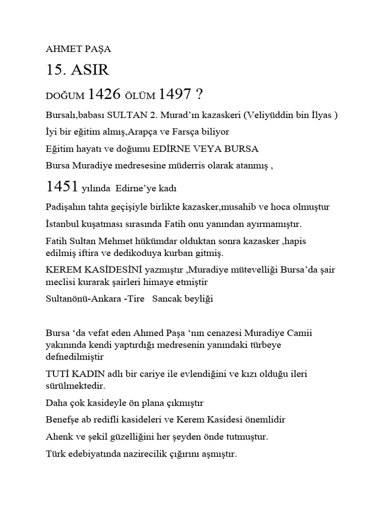 Ahmet Paşa | PDF
