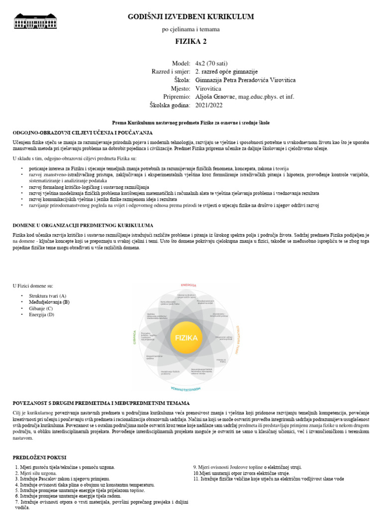 Razred - GIK - Model 4x2 - 70 Sati | PDF