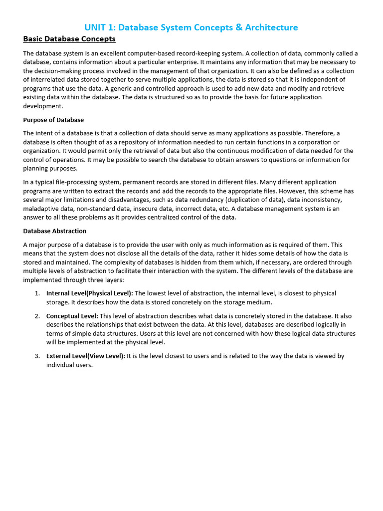 Introduction of DBMS | PDF | Databases | Conceptual Model