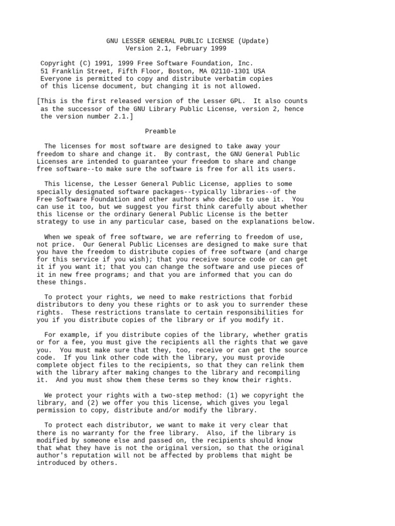 Ffmpeg COPYING LGPLv2 1 | Download Free PDF | Source Code | Library (Computing)