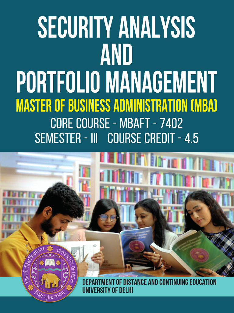 7402-Security Analysis and Portfolio Management | PDF | Investing ...