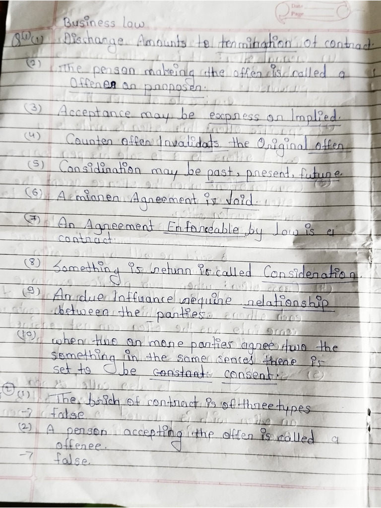 Business Law Objective | PDF