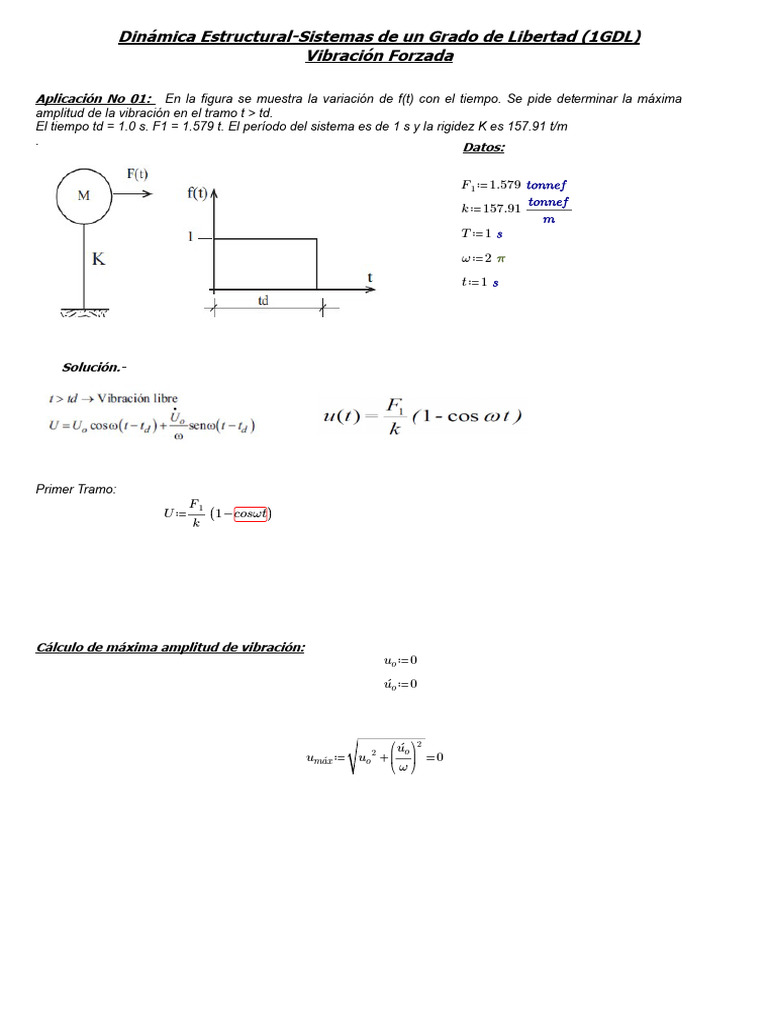 Aplic_Espectro_Resp (4) | PDF | Fenomeno fisico | Movimiento (física)