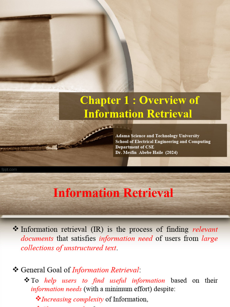 Information Retrieval Overview | PDF | Information Retrieval | Information Science