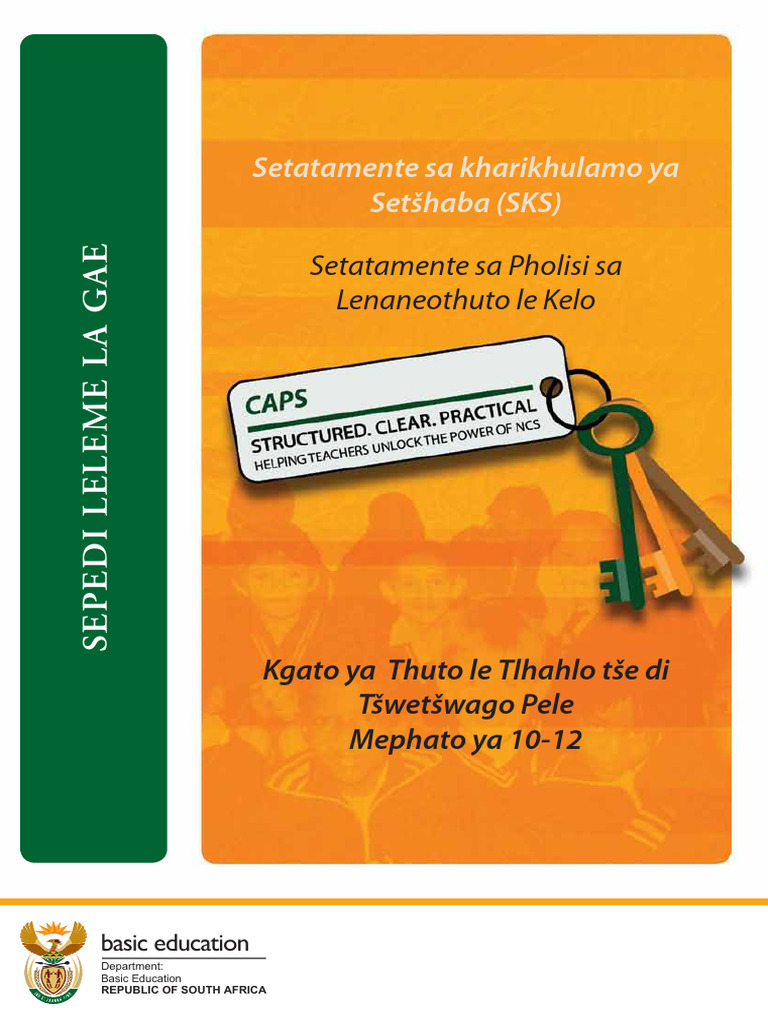 Sepedi Curriculum Grades 10-12 Overview | PDF | Languages | Foreign ...