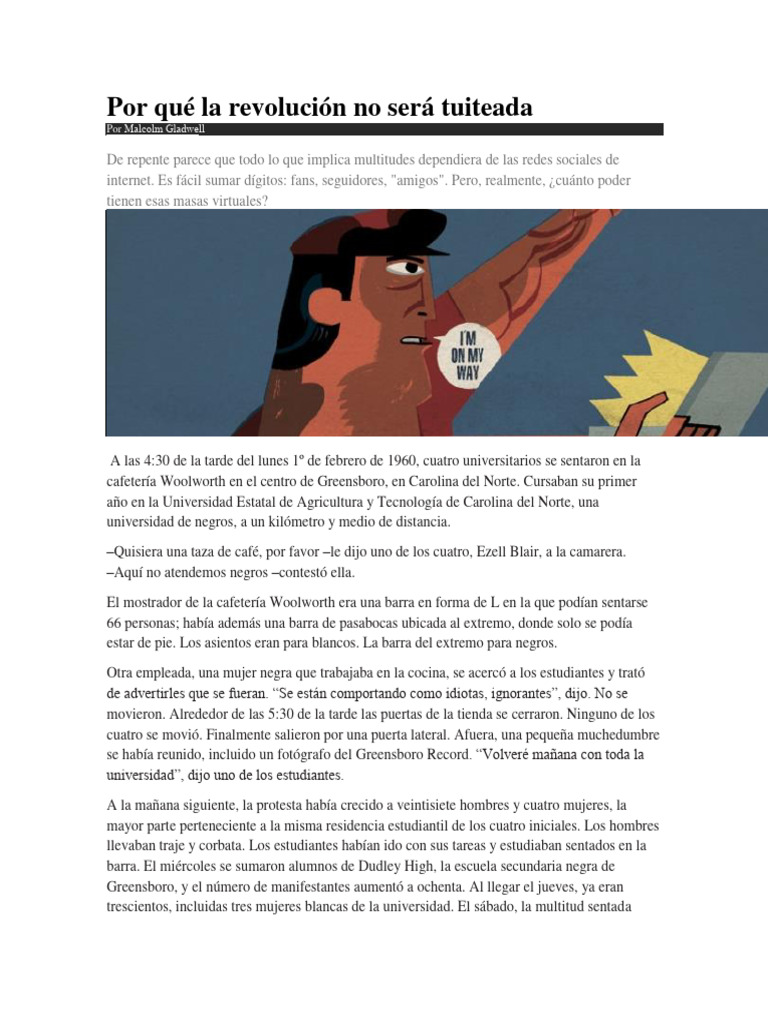 Activismo: Más allá de las redes sociales | PDF | Facebook | Internet