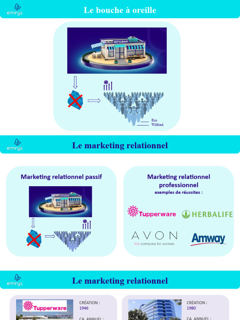 Le Marketing Relationnel | PDF | Business | Commercialisation