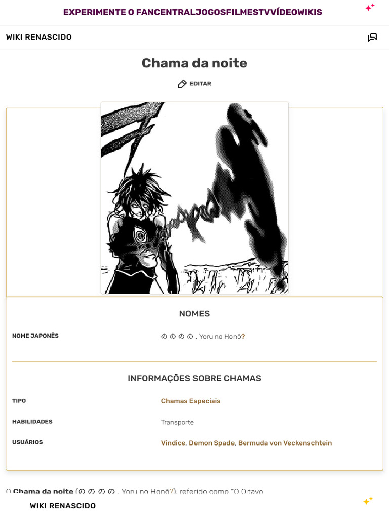 Flame of Night - Reborn Wiki - Fandom | PDF | Wiki